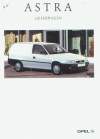 Opel Astra Lieferwagen Prospekt 1995 - 205 - Histoquariat