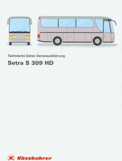 Kässbohrer Setra S 309 HD Prospekt Technik 3401 - Histoquariat