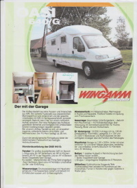 Wohnmobil Wingamm Oasi 640 G Prospekt - Histoquariat