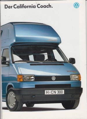 Vergnügen: VW California Coach Prospekt 1994 - Histoquariat