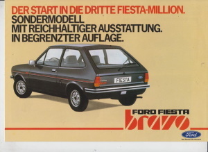Ford Fiesta Bravo 1981 Prospekt - Histoquariat