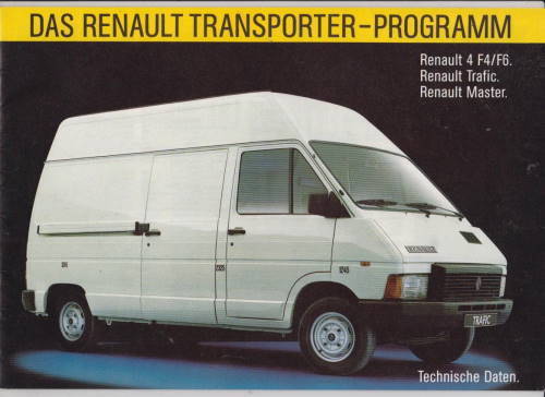 Renault Transporter Prospekt Technik - Histoquariat