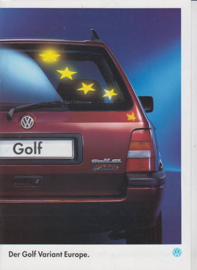 VW Golf Variant Europe Prospekt 1994 - Histoquariat