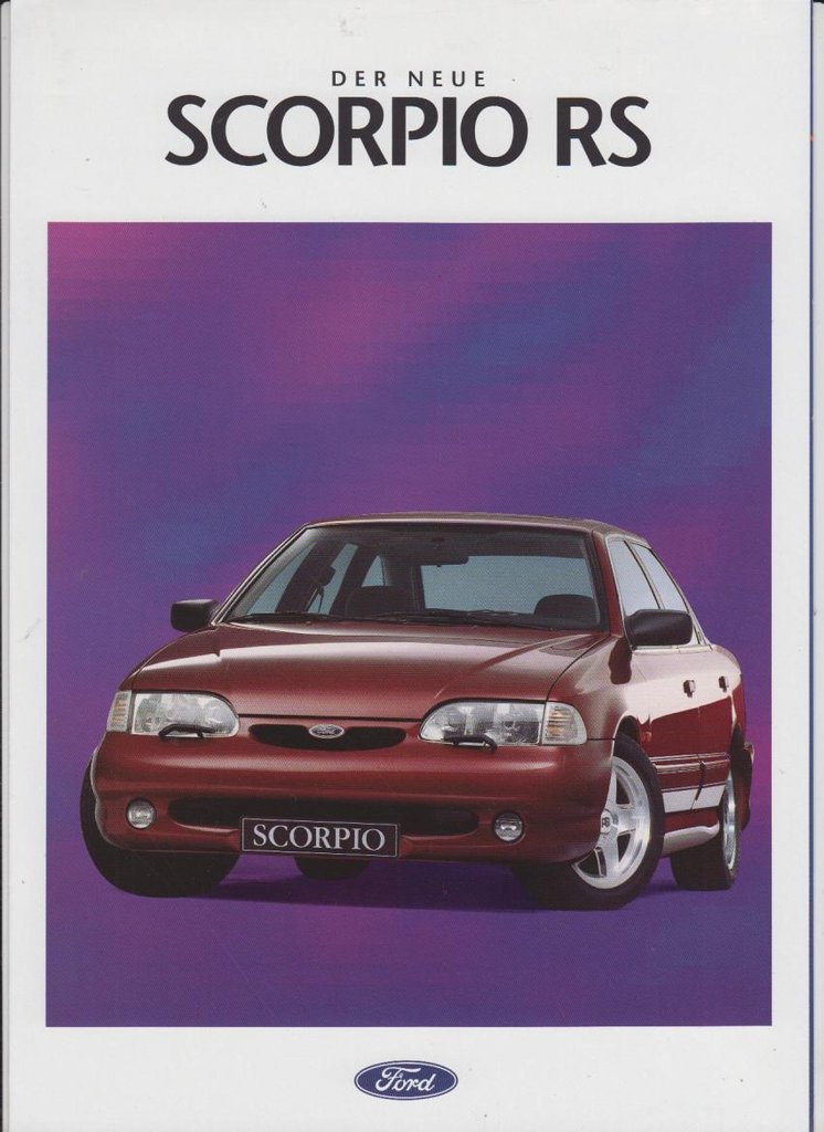 Ford Scorpio RS 1992 Prospekt - Histoquariat