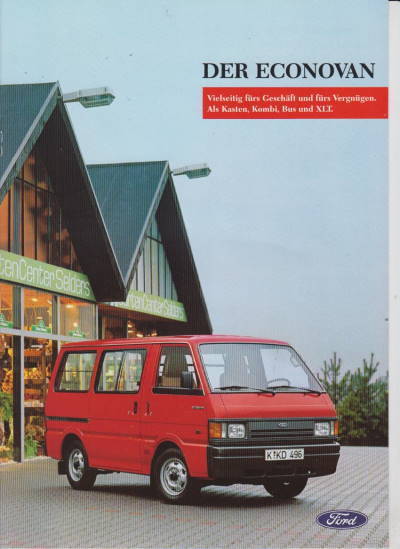 Autoprospekt Vielseitig: Ford Econovan 1987 - Histoquariat