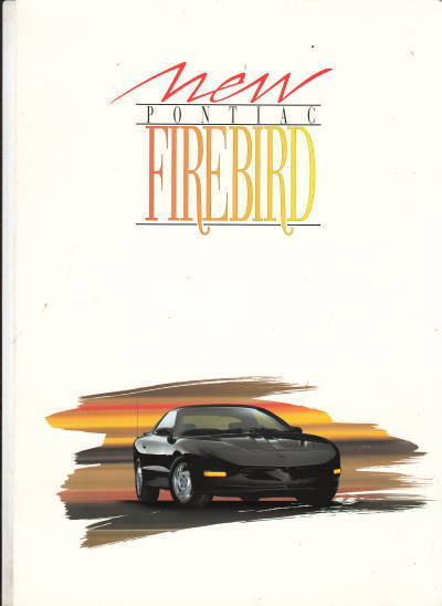 Luxuscoupe: Pontiac Firebird Autoprospekt - Histoquariat