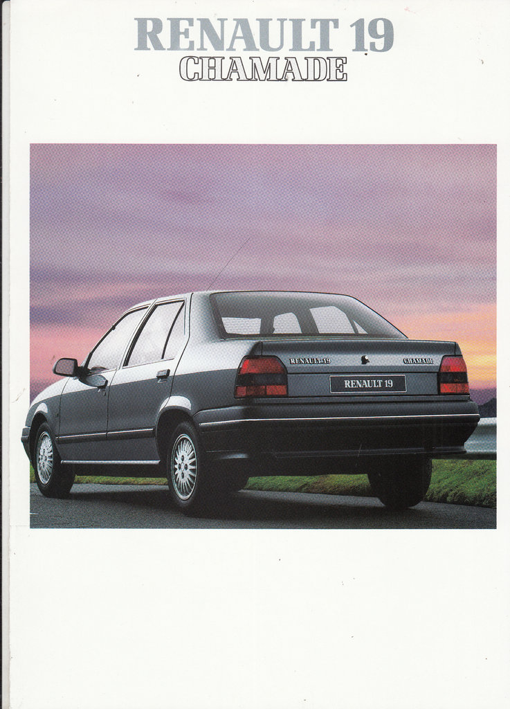 Charakter: Renault 19 Chamade Prospekt 1989 - Histoquariat