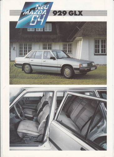 Oldtimer: Mazda 929 GLX Autoprospekt 1984 - Histoquariat