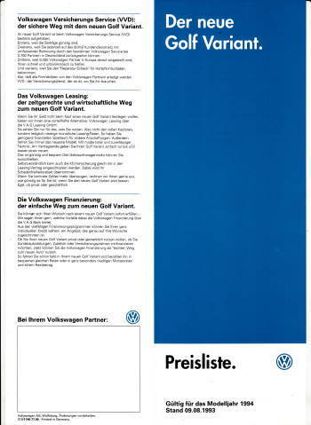 Vw Golf 8 Preisliste Pdf