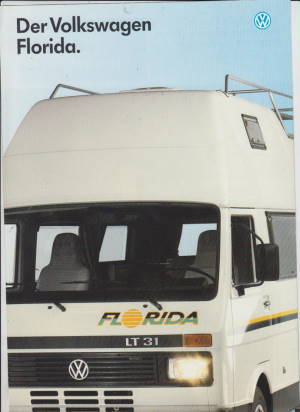 Wohnmobil VW Florida - LT 31 Prospekt 1990 - Histoquariat
