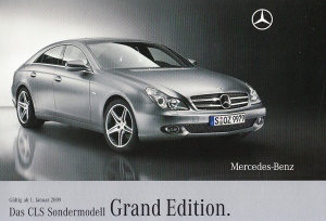 Autoprospekt Mercedes CLS Grand Edition Januar 2009 Histoquariat
